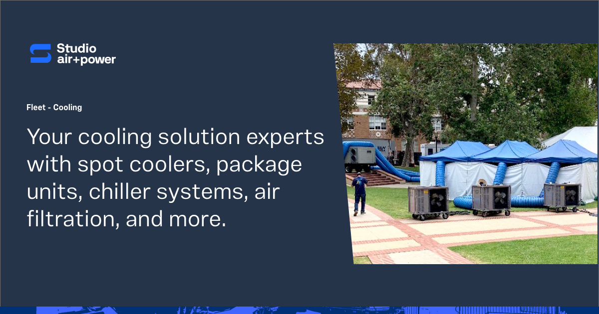 Cooling Fleet: 1–5-Ton spot coolers | Studio Air and Power