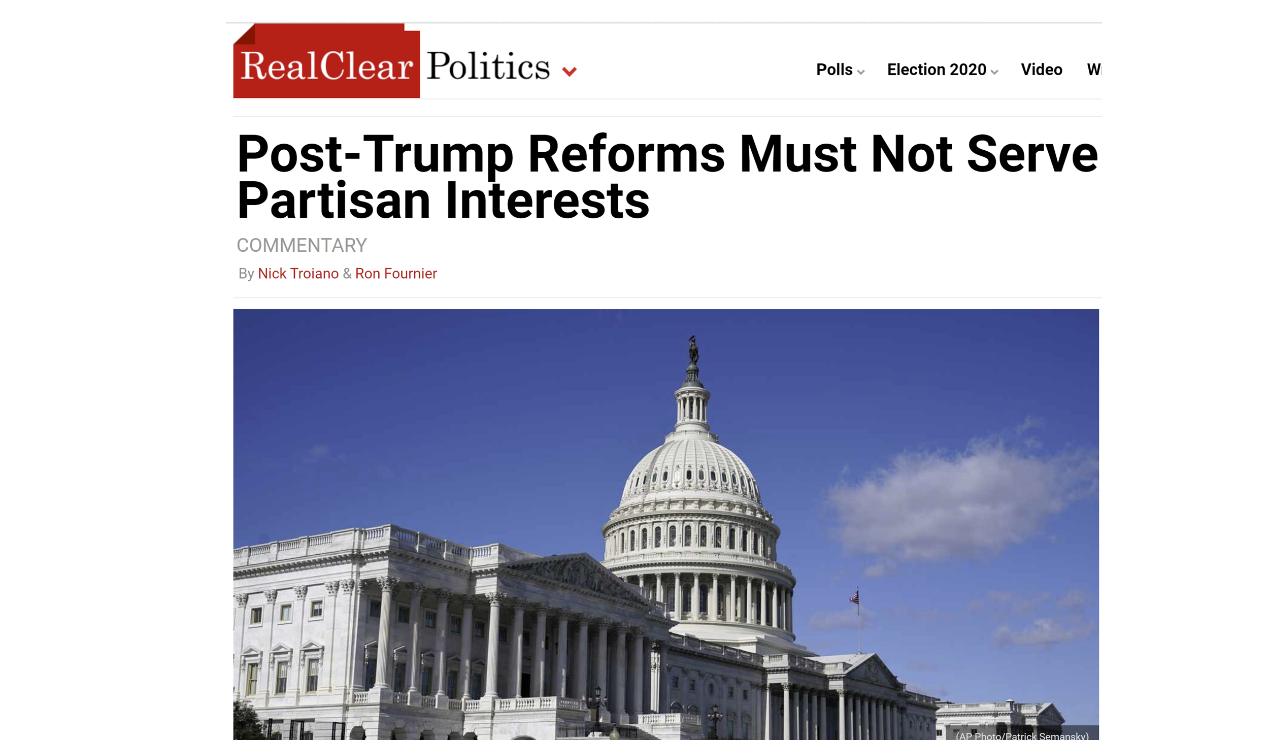 Post-Trump Reforms Must Not Serve Partisan Interests | Unite America