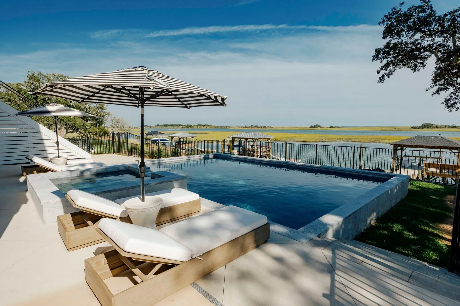 Waterfront Place Custom Pool in Hampstead, NC