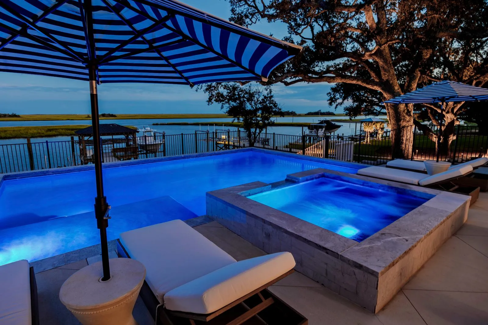 Waterfront Place Custom Pool in Hampstead, NC