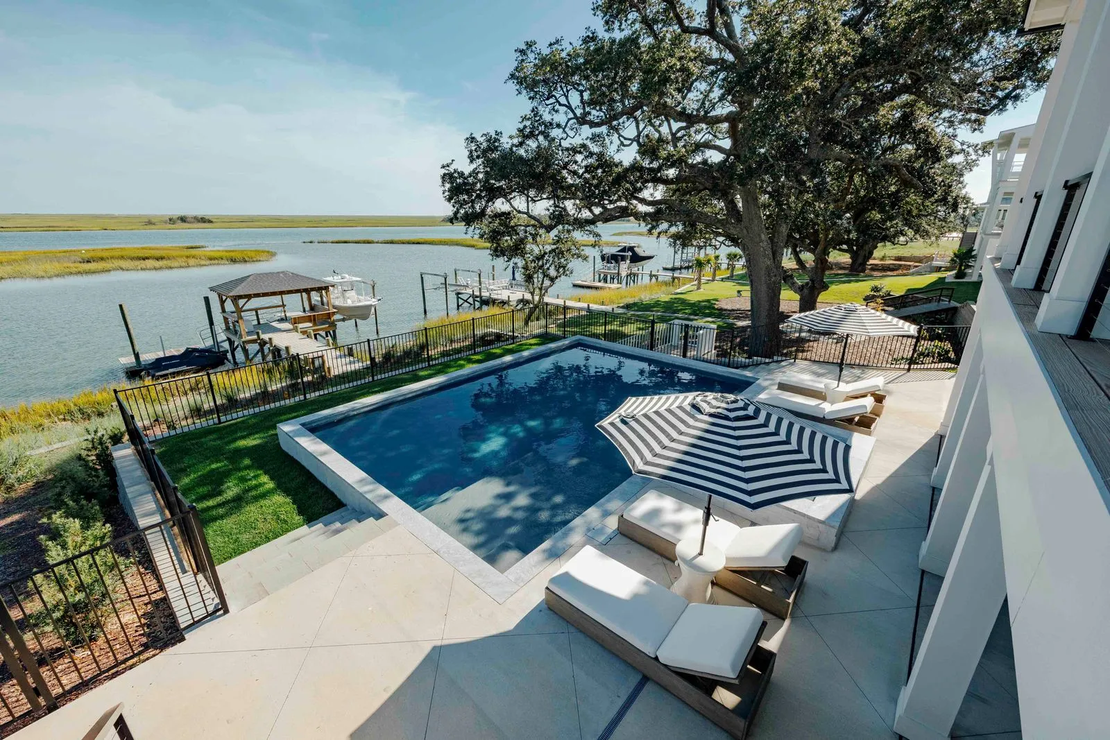 Waterfront Place Custom Pool in Hampstead, NC