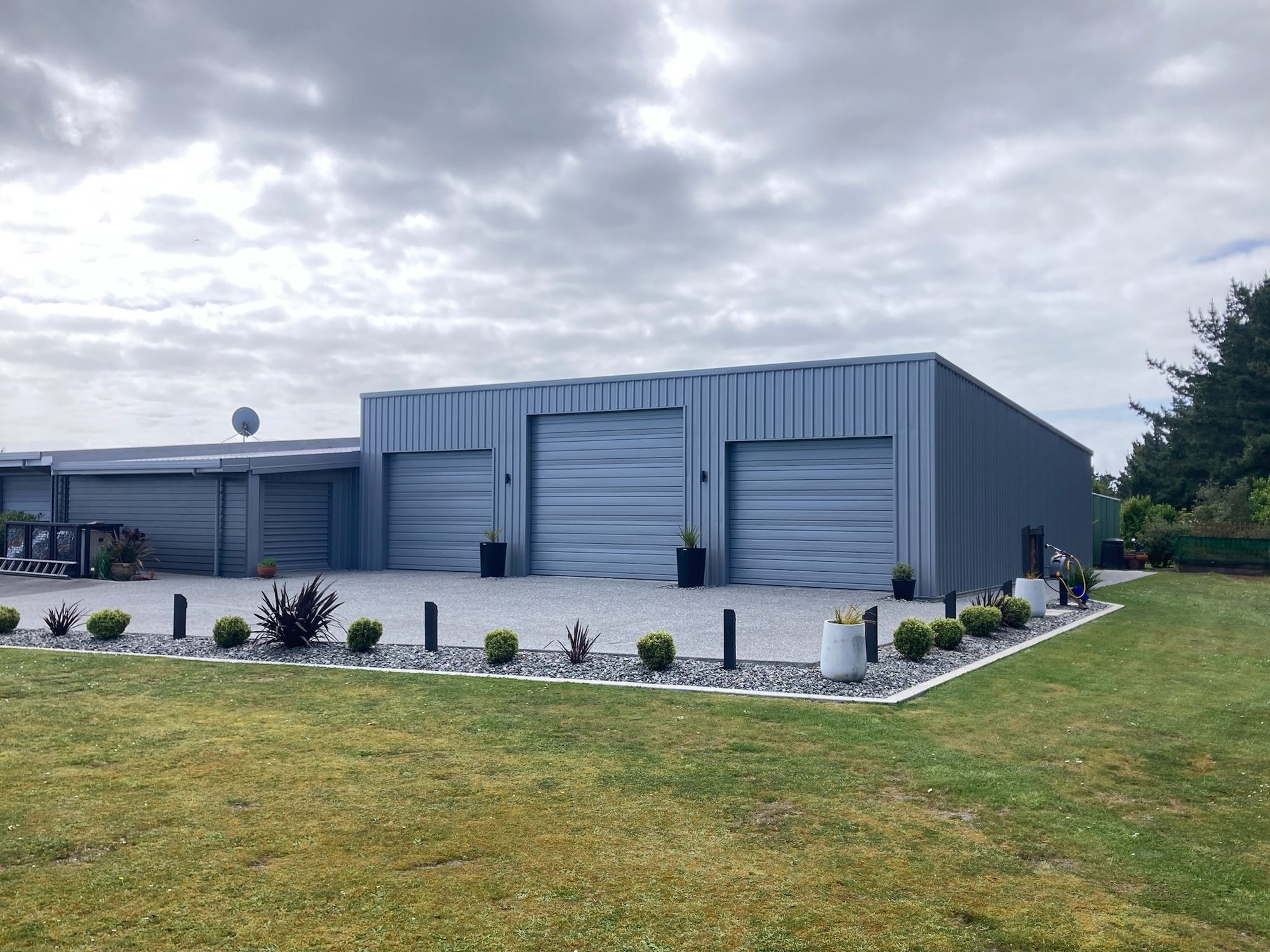 15m x 12m Skillion Garage - Waghorn Steel Building