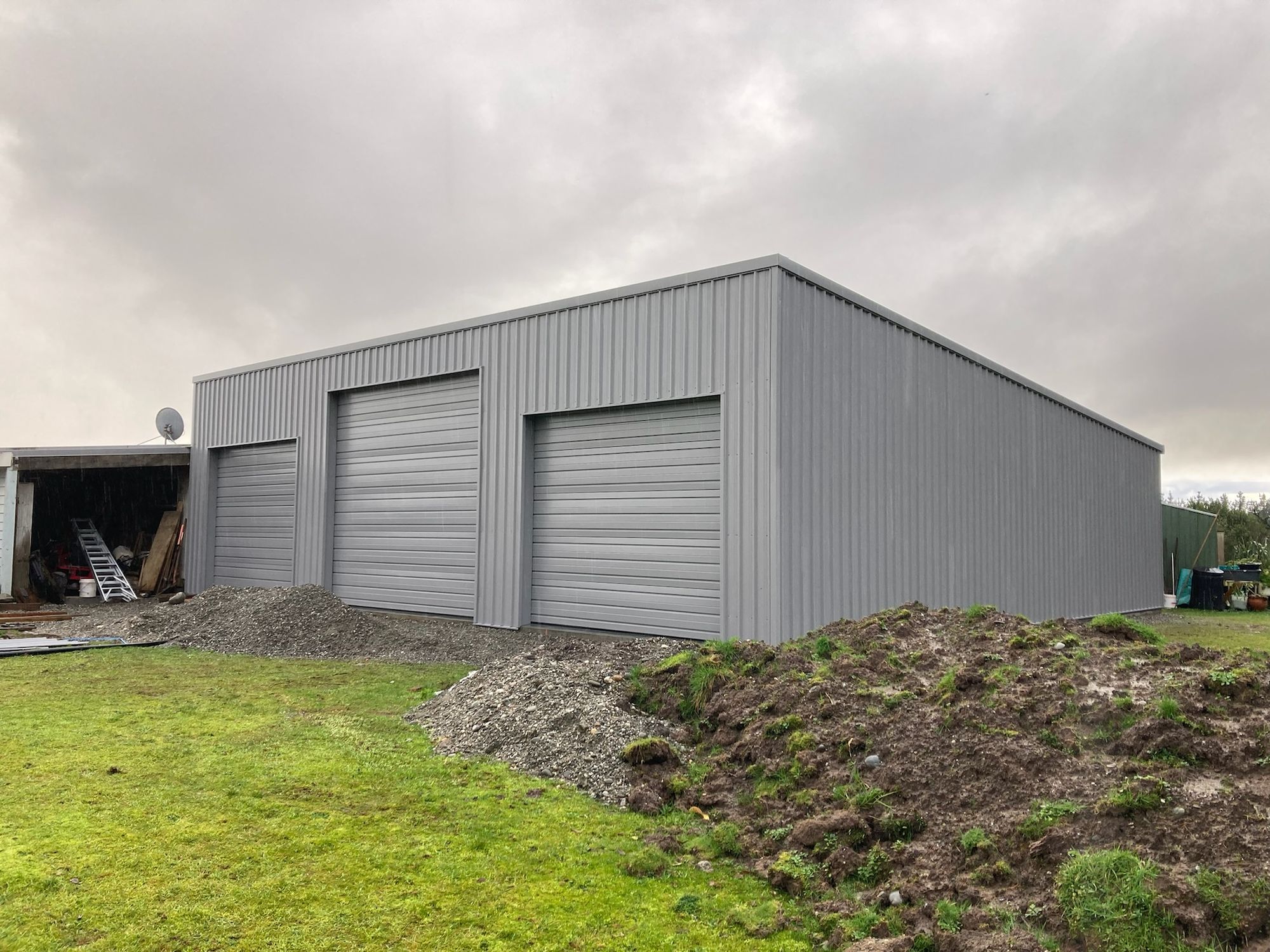 15m x 12m Skillion Garage - Waghorn Steel Building
