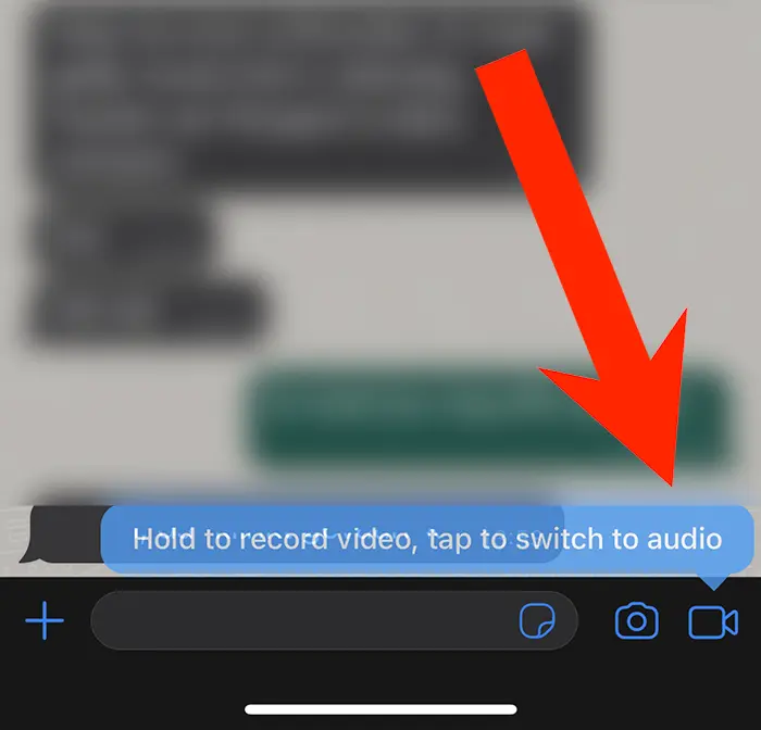 Send an Instant Video Message on WhatsApp