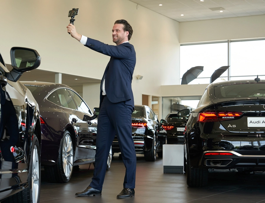 Video templates for car sales professionals