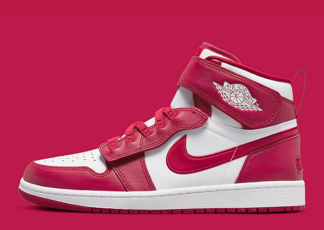 The Air Jordan 1 High Flyease Appears In Cardinal Red & White - Sneaker ...