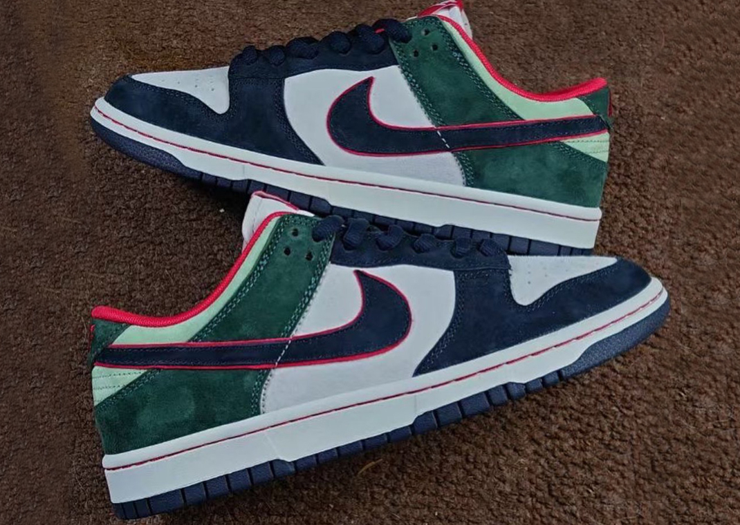 First Look At The Nike Dunk Low Greenback - Sneaker News