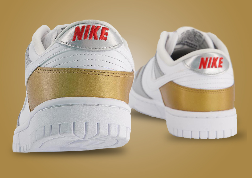 Silver And Gold Comes To The Women's Nike Dunk Low - Sneaker News
