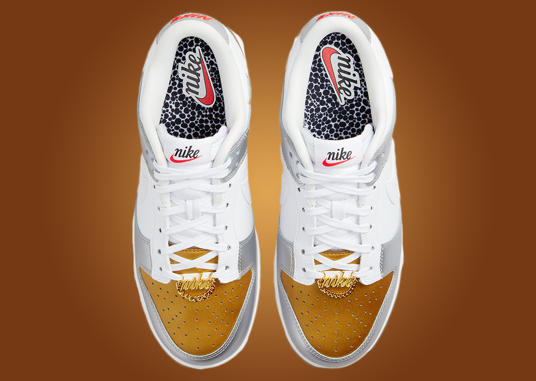 Silver And Gold Comes To The Women's Nike Dunk Low - Sneaker News