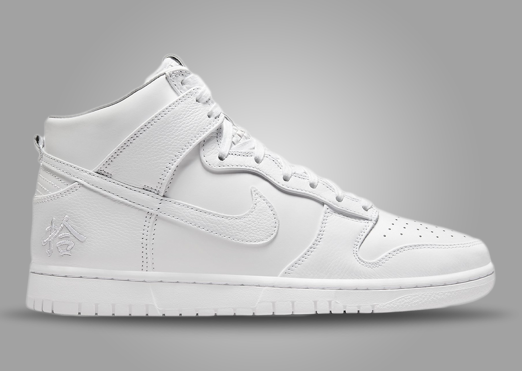 This All White Nike Dunk High Carries Chinese Motifs - Sneaker News