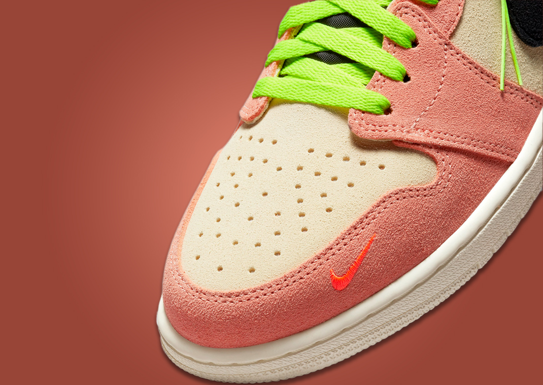 The Air Jordan 1 High Switch Appears In Peach And Volt - Sneaker News