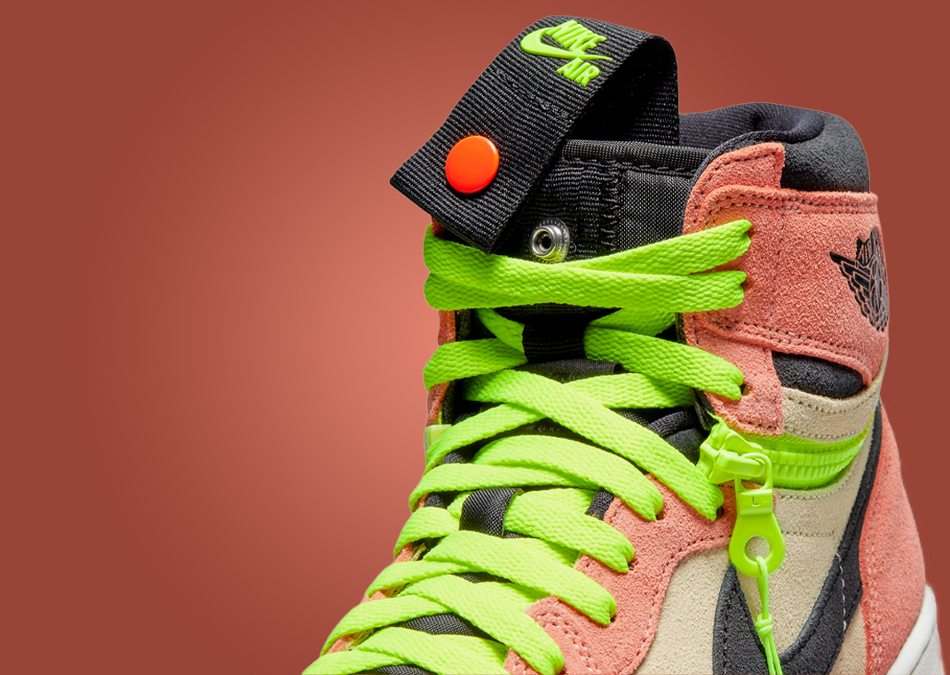 The Air Jordan 1 High Switch Appears In Peach And Volt - Sneaker News