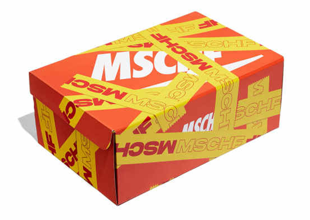 MSCHF Brings Caution To Their Latest Sneaker - Sneaker News