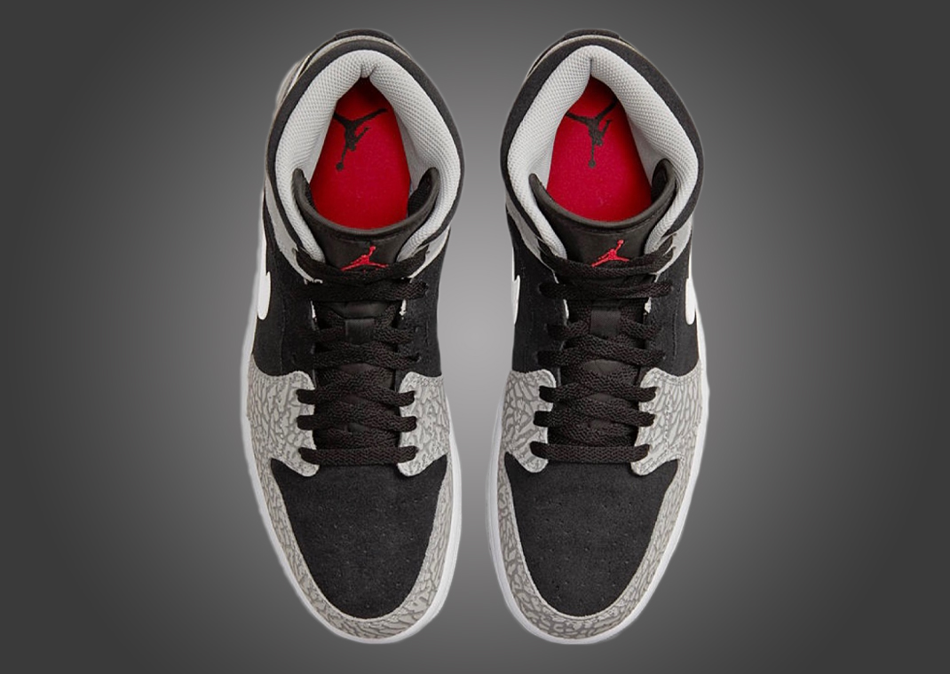 This Air Jordan 1 Mid Comes Dressed In Elephant Print - Sneaker News