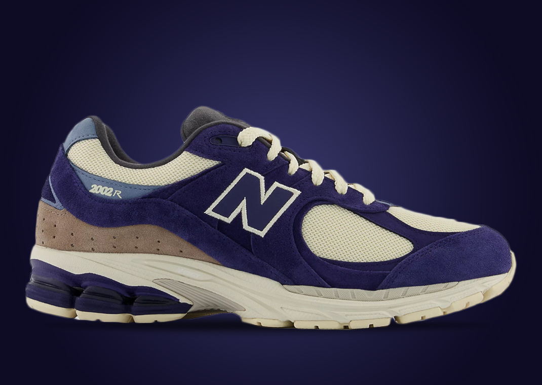 This New Balance 2002R Comes In A Navy Cream Mix - Sneaker News