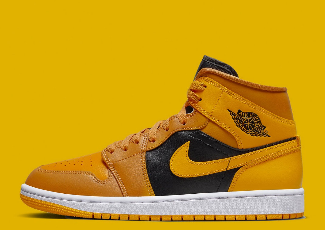 This Air Jordan 1 Mid Has A Goldenrod Theme - Sneaker News