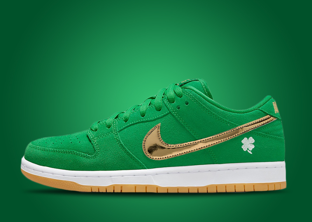 The Nike SB Dunk Low Gets A St. Patrick's Day Makeover - Sneaker News