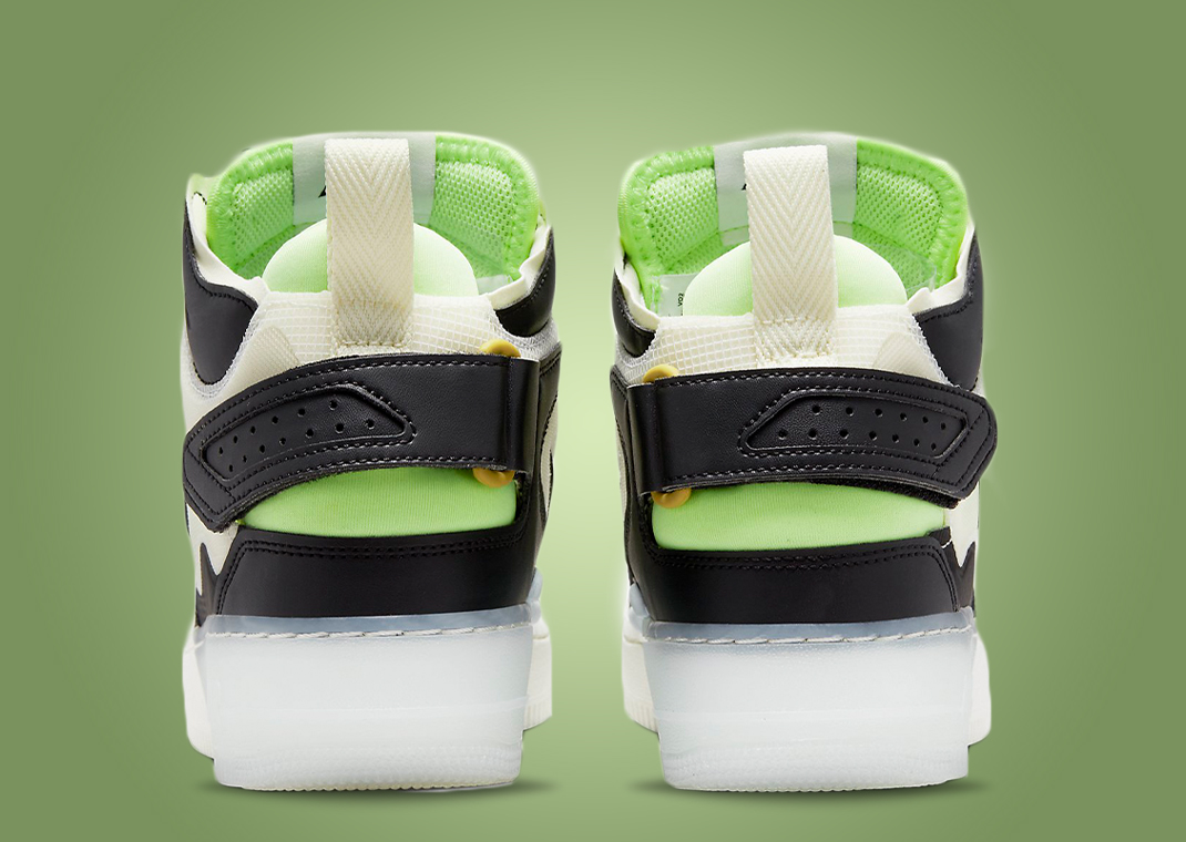 Black And Ghost Green Cover This Nike Air Force 1 Mid React - Sneaker News