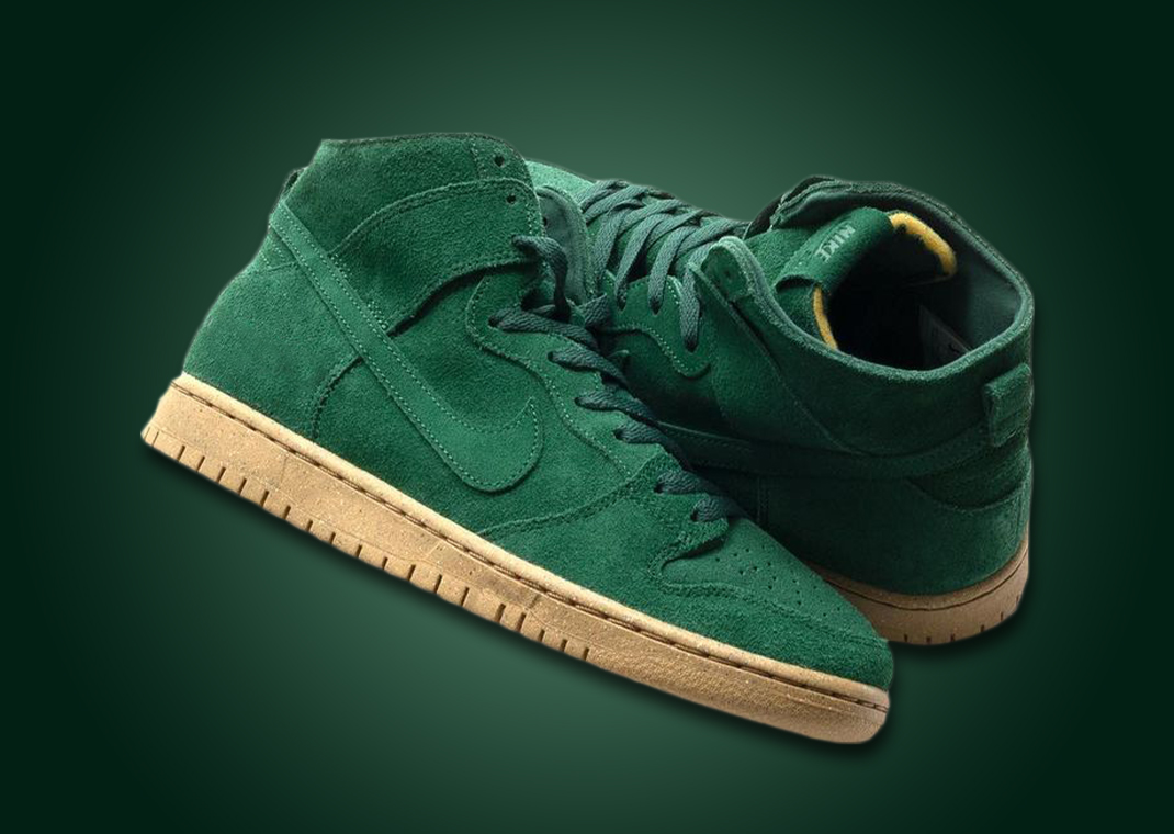 This Nike SB Dunk High Decon Gets Covered In Green Suede - Sneaker News