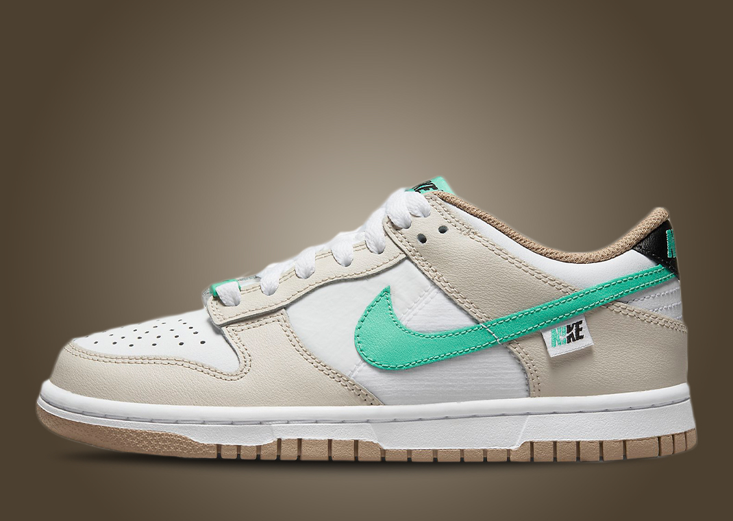 Tan With Green Accents For This Nike Dunk Low - Sneaker News