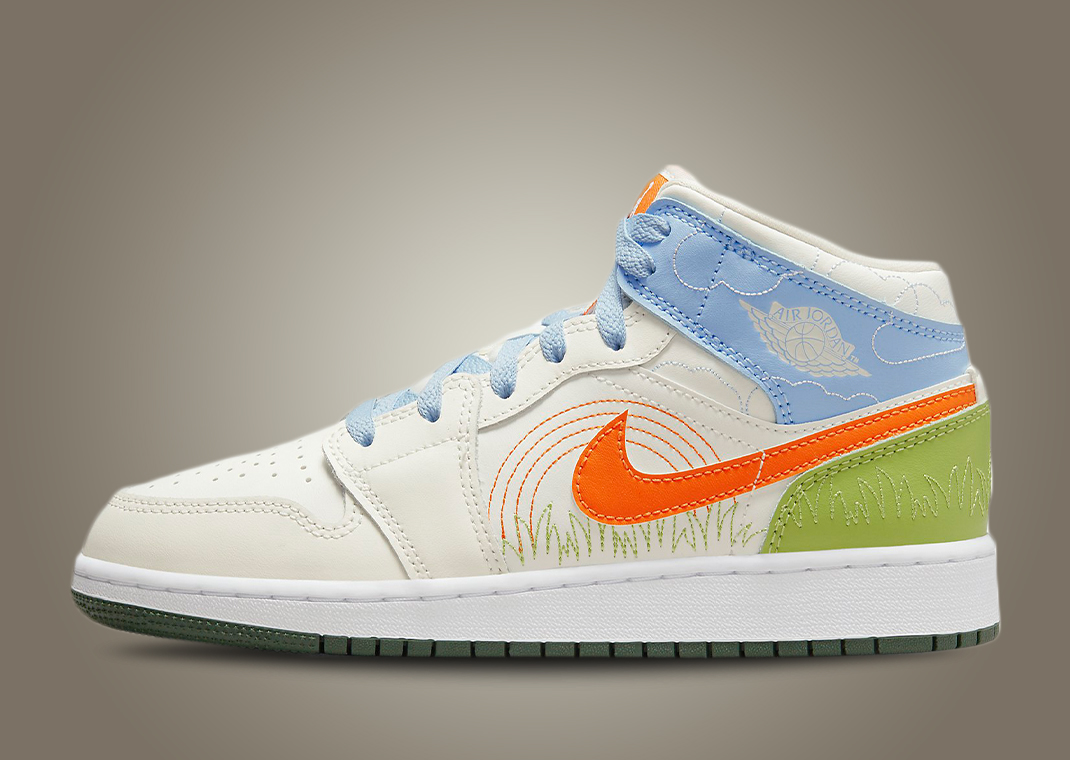 The Air Jordan 1 Mid Summer Stitch Arrives Just In Time - Sneaker News