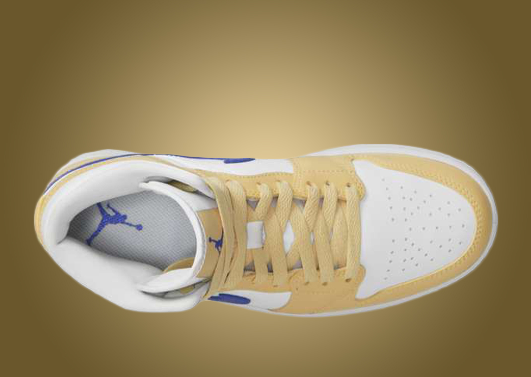 Put A Spring In Your Step With The Air Jordan 1 Mid Lemon Wash Lapis ...