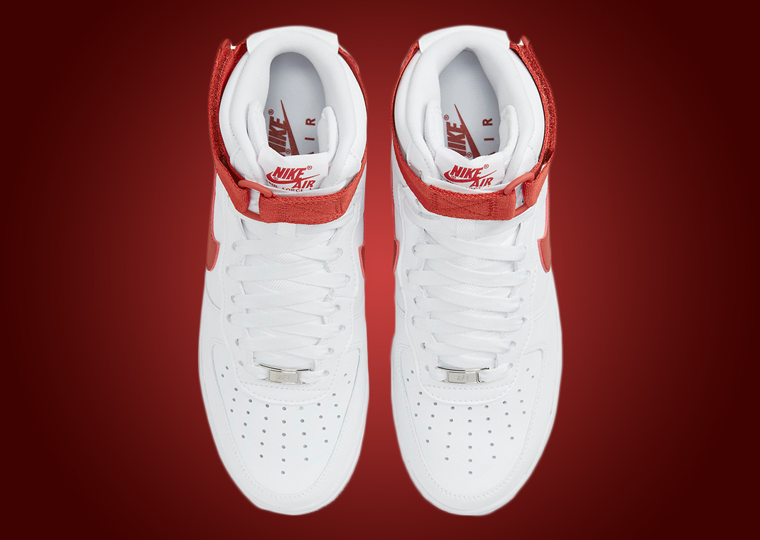 Gym Red Accents Fire Up This Nike Air Force 1 High - Sneaker News