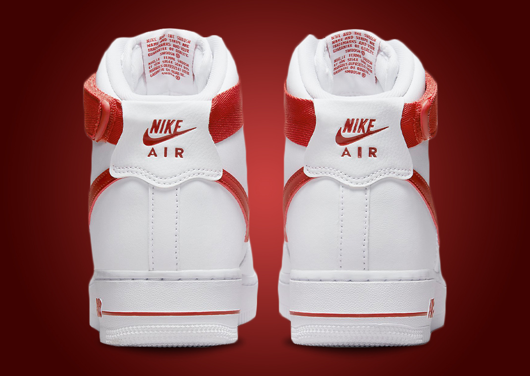 Gym Red Accents Fire Up This Nike Air Force 1 High - Sneaker News