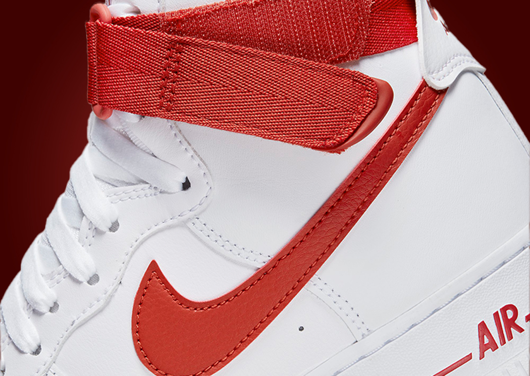 Gym Red Accents Fire Up This Nike Air Force 1 High - Sneaker News