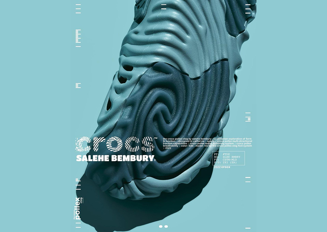 Blue Ocean Tides Influence This Salehe Bembury x Crocs Pollex Clog ...