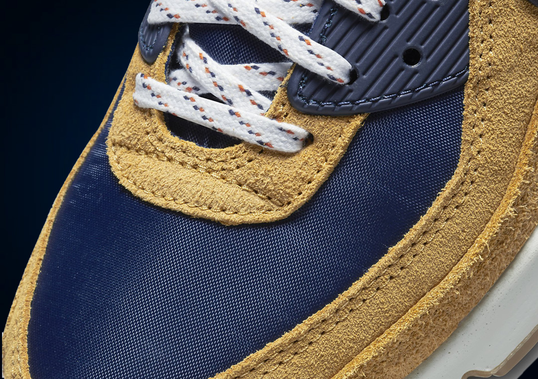 Nylon And Suede Collide On The Nike Air Max 90 Bucktan Team Navy ...