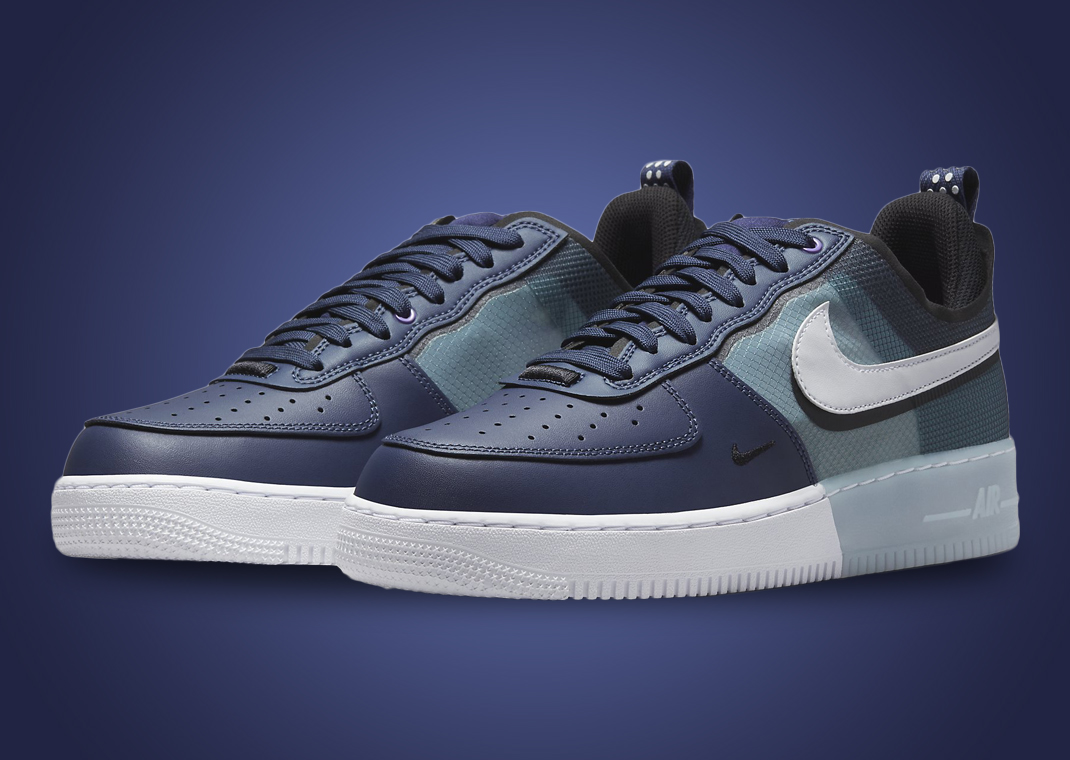 Bold Blue Hues Hit The Nike Air Force 1 React Midnight Navy - Sneaker News