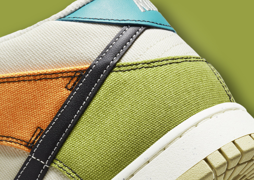 Multi-Colored Canvas Takes Over This Nike Dunk Mid - Sneaker News