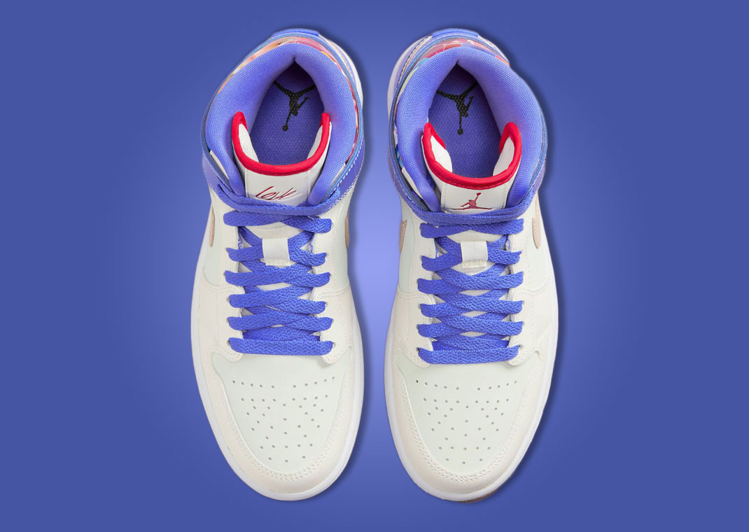 A Flower Garden Blooms Beautifully On This Air Jordan 1 Mid - Sneaker News