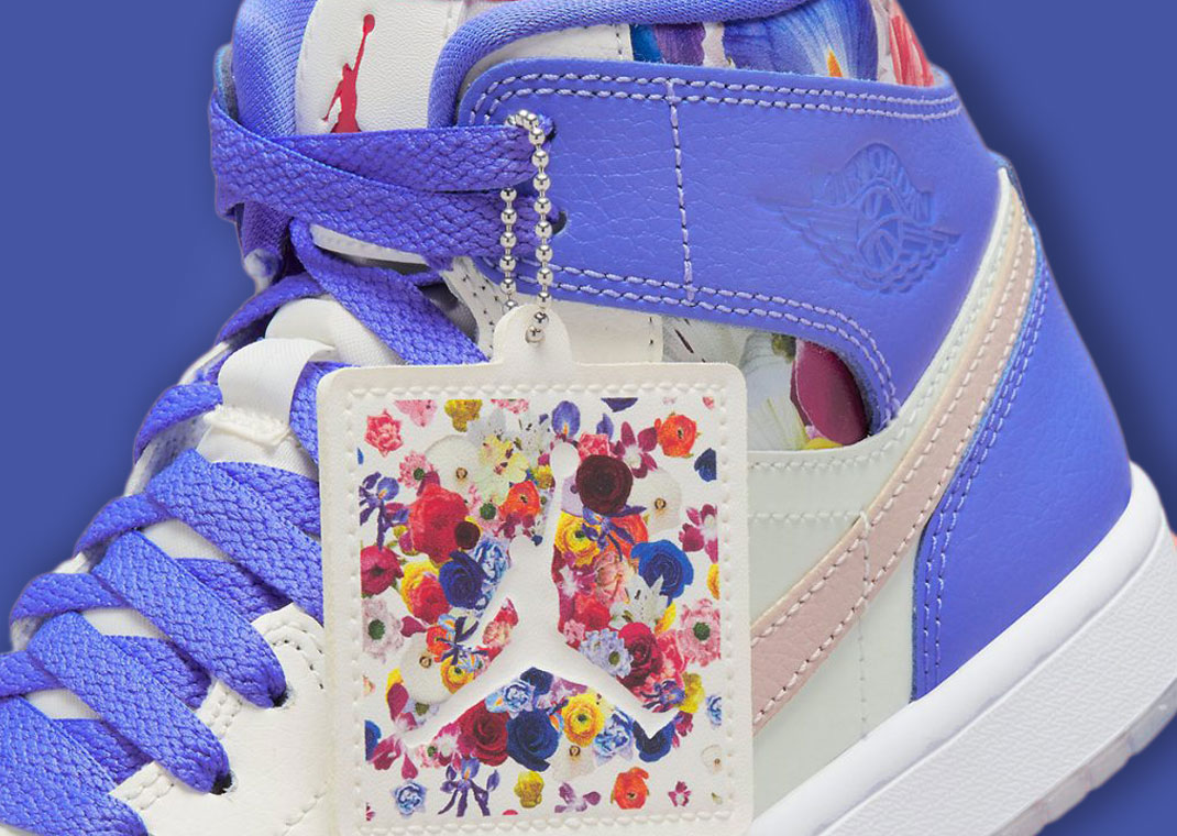 A Flower Garden Blooms Beautifully On This Air Jordan 1 Mid - Sneaker News