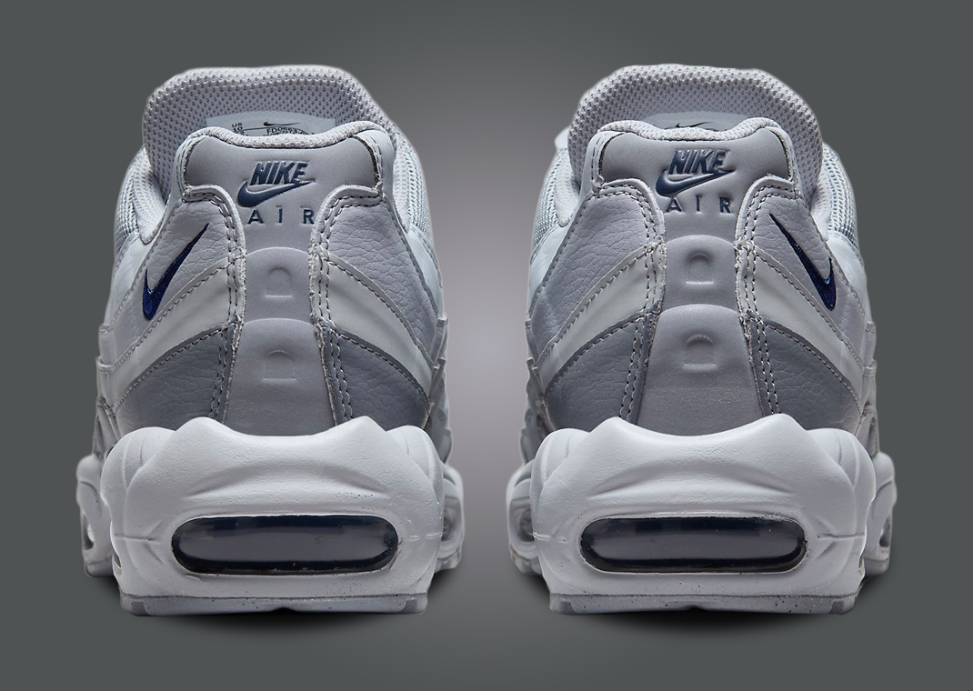 The Nike Air Max 95 Wolf Grey Midnight Navy Gets Covered In Swooshes ...