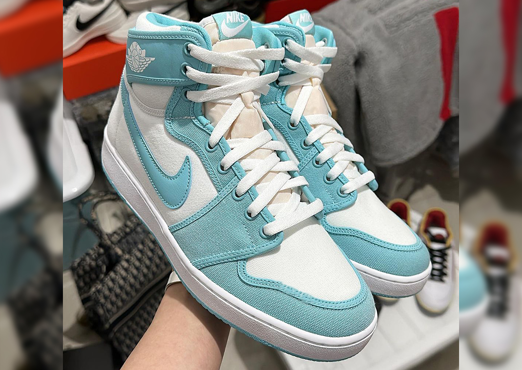 Official Look At The Air Jordan AJKO 1 High Bleached Aqua - Sneaker News