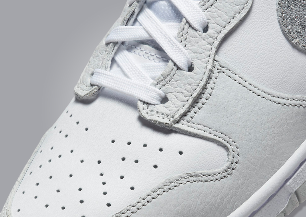 Shimmering Swooshes Shine Bright On This Nike Dunk High - Sneaker News