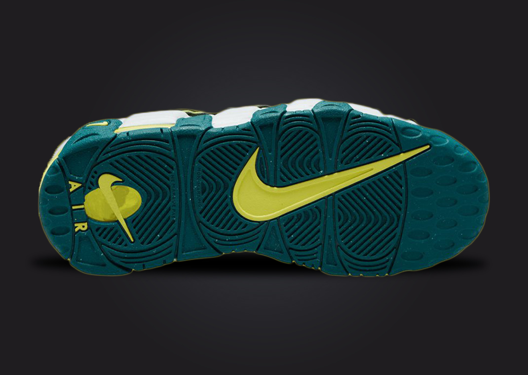 Volt And Geode Teal Highlight The Nike Air More Uptempo - Sneaker News