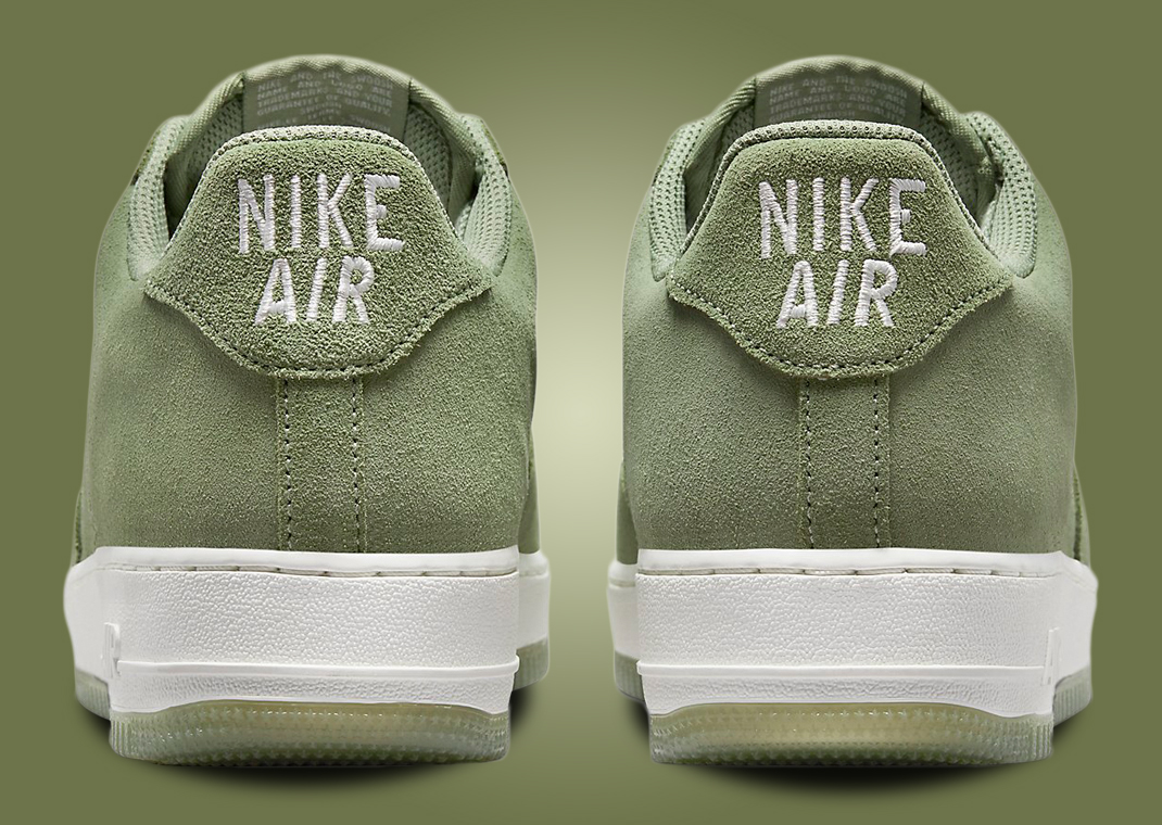 Oil Green Suede Spills Over The Nike Air Force 1 Low - Sneaker News