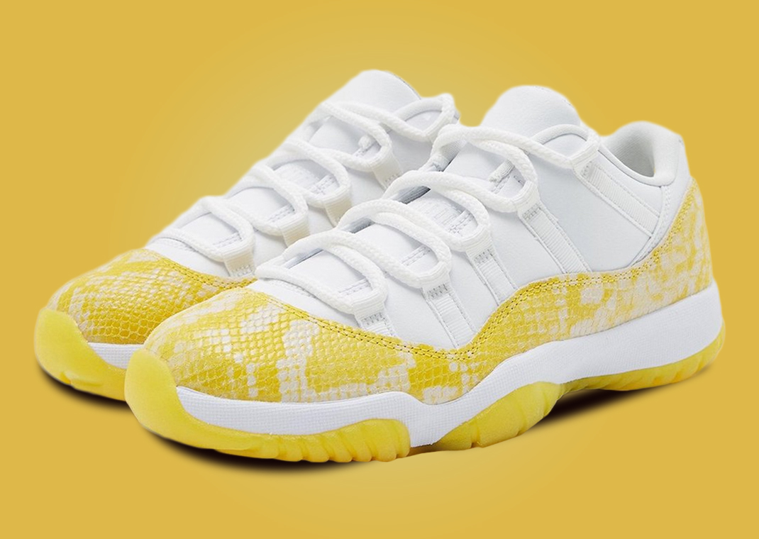 Yellow Python Dresses This Air Jordan 11 Low Snake Edition - Sneaker News