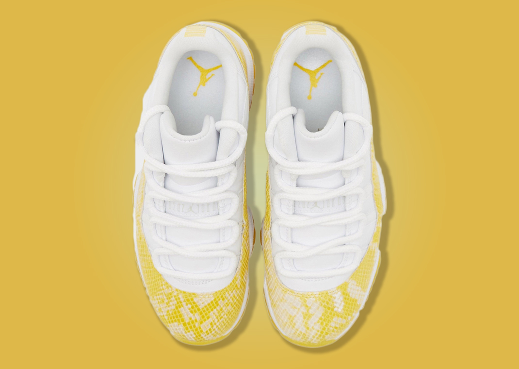 Yellow Python Dresses This Air Jordan 11 Low Snake Edition - Sneaker News