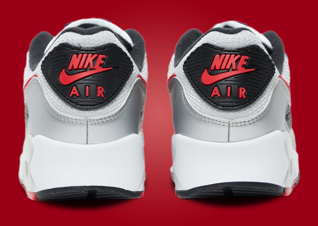 Metallic Silver Overlays Wrap Around The Nike Air Max 90 Icons ...