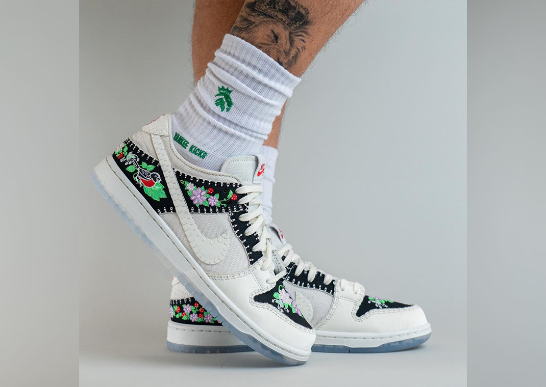 The Nike SB Dunk Low N7 Decon Pack Features Floral Patterns - Sneaker News