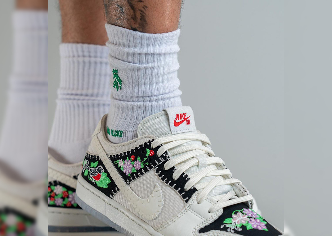 The Nike SB Dunk Low N7 Decon Pack Features Floral Patterns - Sneaker News