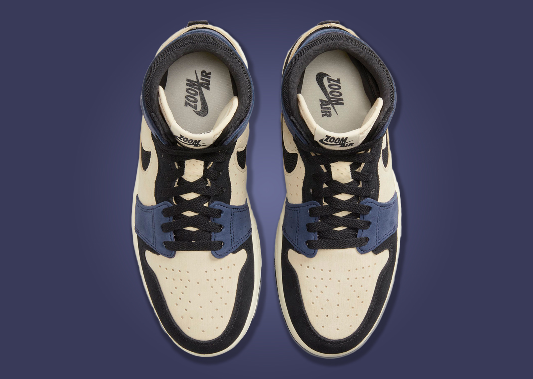 Old School Vibes Hit The Air Jordan 1 High Zoom CMFT 2 Muslin Blackened ...