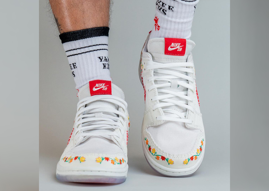 The Nike SB Dunk Low N7 Decon Pack Features Floral Patterns - Sneaker News