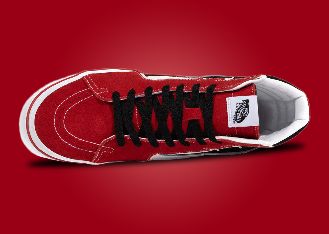 The Vans Sk8-Hi Gets Lightning Bolt Details In A Classic Bred Colorway ...