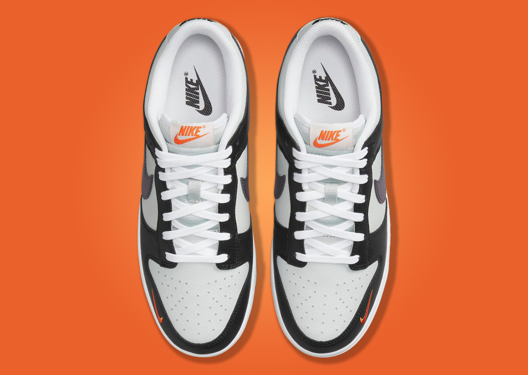 On-Foot Look At The Nike Dunk Low Mini Swoosh Orange Panda - Sneaker News