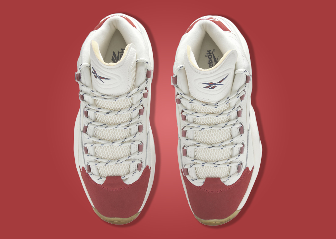 The Reebok Question Mid Maroon Toe Brings Classic Vibes - Sneaker News